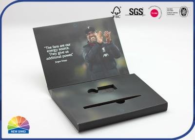 China Book Shaped Flip Lid Coated Paper Folding Carton Box Pen And Ink Gift Set Package for sale