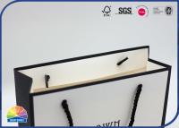 China Matte Laminated 290gsm Coated Paper Gift Bag Custom Shape Handle Eco Friendly for sale