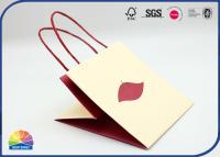 China Custom Printed Paper Gift Bag White Kraft Shopping Bag For Valentines Day for sale
