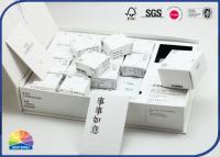 China Perfume White Paper Gift Hinged Lid Box For Candle Special Paper With EVA for sale