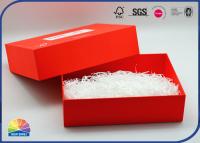 China Red Spot UV Embossing Paper Gift Box With Soft Touch Film For Skin Product for sale