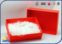 China Red Spot UV Embossing Paper Gift Box With Soft Touch Film For Skin Product for sale