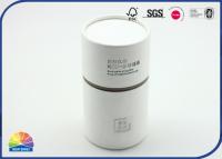 China Food Package Paper Tube Container Customized Embossed And Debossed Logo for sale