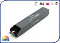 China White Printed Logo Black Kraft Paper Folding Carton Box For Lipstick Package for sale