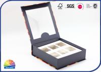 China Visible Plastic Film Flip Lid Paper Printed Box Package With Insert for sale