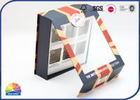 China Visible Plastic Film Flip Lid Paper Printed Box Package With Insert for sale