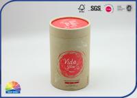 China Flat Bottom Cylinder Paper Packaging Tube Eco Friendly Food Grade For Protein Powder for sale