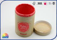 China Flat Bottom Cylinder Paper Packaging Tube Eco Friendly Food Grade For Protein Powder for sale
