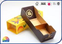 China Printed Corrugated Paper Sliding Drawer Box Biscuits Gift Package for sale