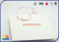 China White Color Pantone Color Paper Gift Bag With Custom Silk Handle for sale