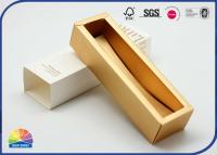 China C1S Paper Drawer Folding Carton Box Customized Gold Stamping Logo Sleeve for sale
