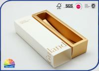 China C1S Paper Drawer Folding Carton Box Customized Gold Stamping Logo Sleeve for sale
