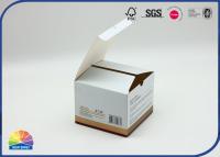 China Custom Folding Gold Paper Gift Box With Embossing Matte Lamination for sale