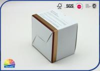 China Custom Folding Gold Paper Gift Box With Embossing Matte Lamination for sale