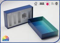 China Custom Printing Paper Gift Box Special Eco Friendly Blue With PET Foam for sale