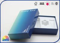 China Custom Printing Paper Gift Box Special Eco Friendly Blue With PET Foam for sale