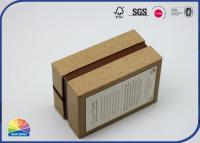 China Brown Customized Rigid Shoulder Box For Special Gift Soap for sale