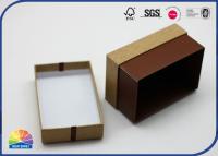 China Brown Customized Rigid Shoulder Box For Special Gift Soap for sale