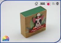 China Dog Green Paper Hinged Lid Gift Box Matte Lamination Pantone Color for sale