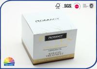 China Lock Bottom Folding Carton Box Gold Paper UV White Printed Embossed Logo for sale