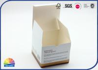 China Lock Bottom Folding Carton Box Gold Paper UV White Printed Embossed Logo for sale