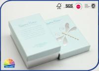 China Embossed And Silver Hot Stamping Jewelry Packaging Gift Paper Box for sale