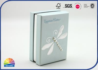 China Embossed And Silver Hot Stamping Jewelry Packaging Gift Paper Box for sale