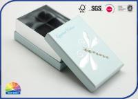 China Embossed And Silver Hot Stamping Jewelry Packaging Gift Paper Box for sale