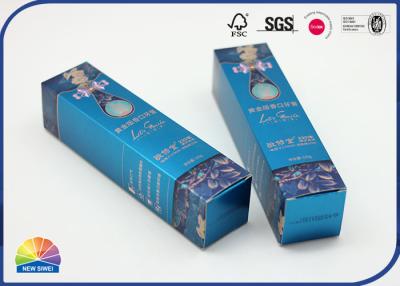 China Pretty Matte Lamination Folding Paper Gift Box With Special Design Blue for sale