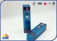 China Pretty Matte Lamination Folding Paper Gift Box With Special Design Blue for sale