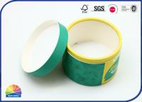 China Green Round Paper Packaging Tube Matte Lamination Candy Tube for sale
