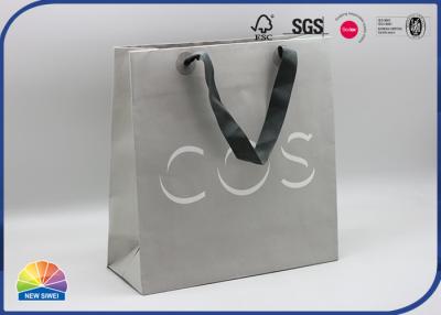 China Foil Stamped Art Paper Gift Bag With Cotton Rope Handle For Wedding Custom Bags for sale