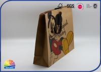 China 190gsm Kraft Paper Shopping Bags With Embossing UV Coating For Promotions Gifts for sale