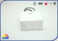 China Customized Handle White Kraft Paper Gift Bag Luxury Matte Varnishing For Shopping for sale