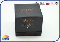 China Black Paper Gift Box EVA Foam Eco Friendly Matte Lamination Embossing Gold Hot Stamping for sale