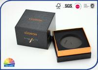 China Black Paper Gift Box EVA Foam Eco Friendly Matte Lamination Embossing Gold Hot Stamping for sale