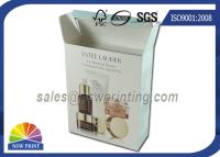 China Cosmetic Packaging Folding Carton Box With Gold Foil Embossing Logo for sale