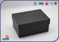 China Smooth PU Leather Finished Jewelry Paper Gift Box With Lids Recyclable Red Color for sale