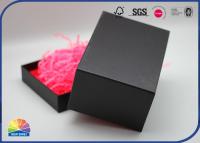 China Smooth PU Leather Finished Jewelry Paper Gift Box With Lids Recyclable Red Color for sale