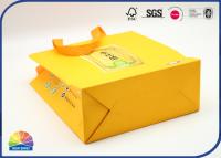 China Sturdy Fanny Paper Gift Bag with Gold Stamping Logo Custom Colored Printed for sale