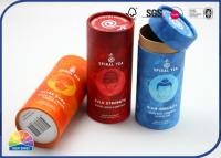 China Custom Colorful Printed Tea Paper Packaging Tube Matte Lamination for sale