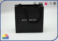 China Customized Paper Packaging Bags Folding Carton With Gold Stamping Nylon Handle for sale