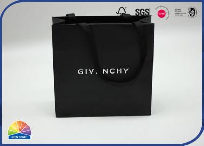 China Customized Paper Packaging Bags Folding Carton With Gold Stamping Nylon Handle for sale