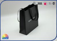 China Customized Paper Packaging Bags Folding Carton With Gold Stamping Nylon Handle for sale
