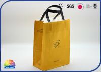 China Matte Varnishing Stand-Up Kraft Paper Shopping Bags For Grocery for sale