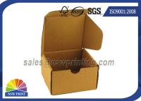 China Custom Print Label Corrugated Kraft Mailing Box E Flute Brown Corrugated Mailer for sale