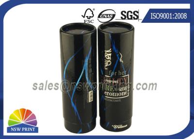 China Glossy Lamination Round Kraft Paperboard Paper Packaging Tube For Perfume for sale