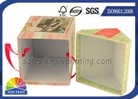 China Personalized House Shaped Rigid Decorative Paper Boxes Presentation Box With Ribbon for sale