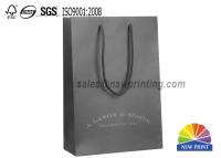 China Cool Matte Lamination Cardboard Paper Bags , Shopping Garments Bags with LOGO printed for sale