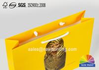 China Cotton Handle Custom Printed Paper Bags CMYK Full Colors Design for sale